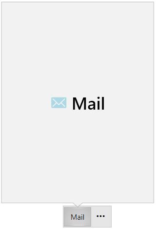 Wpf Officenavigationbar Peek Popup Telerik Ui For Wpf