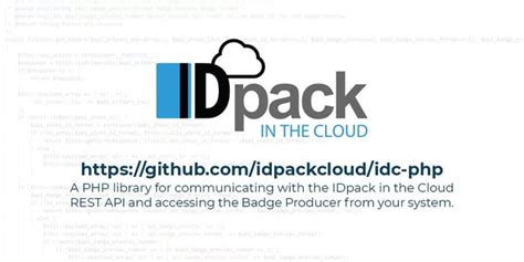 Github Idpackcloudidc Php A Php Library For Communicating With The Idpack In The Cloud Rest