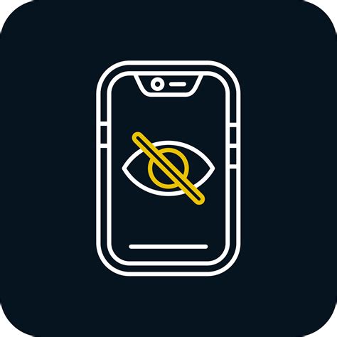 Hide Line Yellow White Icon Vector Art At Vecteezy