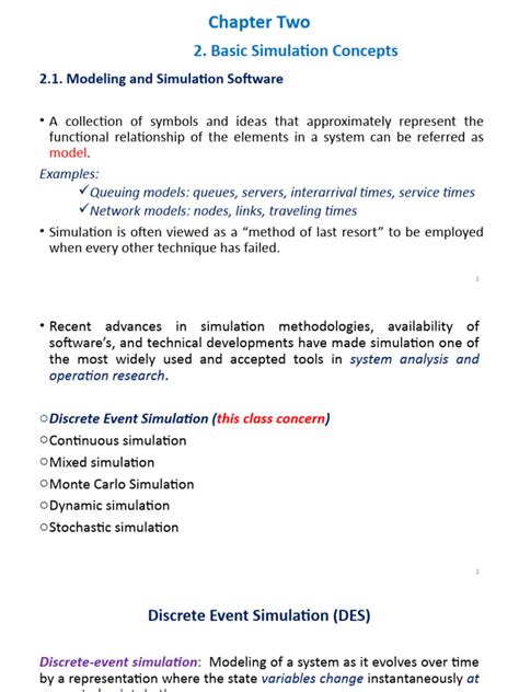 Chapter 2 Simulation Pdf Simulation Applied Mathematics