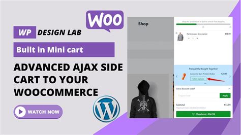 how to add an advanced ajax side cart to your woocommerce website youtube