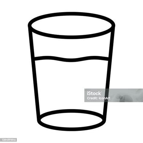 추수 감사절 컬렉션에서 물 아이콘 의 유리 흰색 배경에 격리 된 물 유리 물 윤곽 아이콘의 얇은 선형 유리 물 기호의 라인 벡터 유리 웹 및 모바일 기호 0명에 대한 스톡