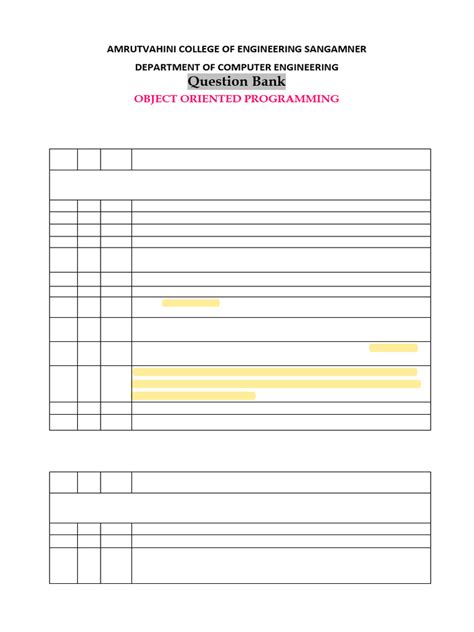 Prelim Oop Question Bank Pdf C Inheritance Object Oriented Programming