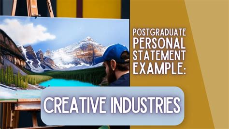 Postgraduate Personal Statement Example Creative Industries Personal