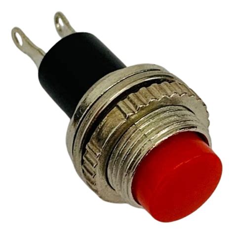 chave botão push button na ds 314 vermelho 10 peças 910 smartcomp