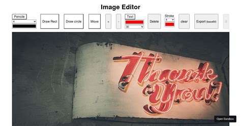 Imgae Editor Codesandbox