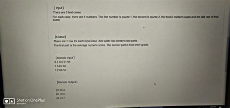 A The 4rd A Grading Program For A Class Overloading