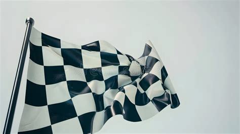 Flowing Checkered Racing Flag Stock Illustration Illustration Of