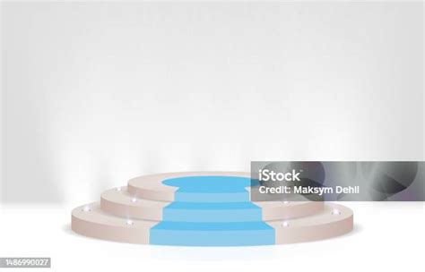 라운드 포디움 우승자 3d 수상자를 수여하는 제품 발표를 위한 받침대 벡터 0명에 대한 스톡 벡터 아트 및 기타 이미지 0명 1위 2 위 상 종류 Istock