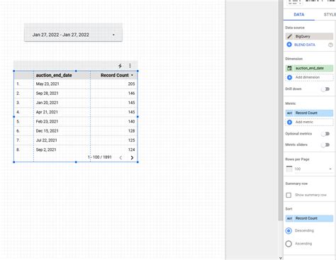 Looker Studio Filtering Table With Date Range Controller Stack Overflow