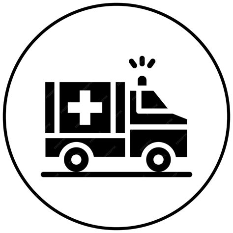 구급차 아이콘 프리미엄 벡터