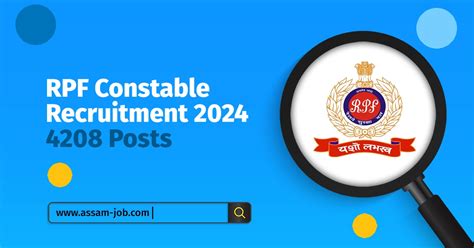 Rpf Constable Recruitment 2024 4208 Posts