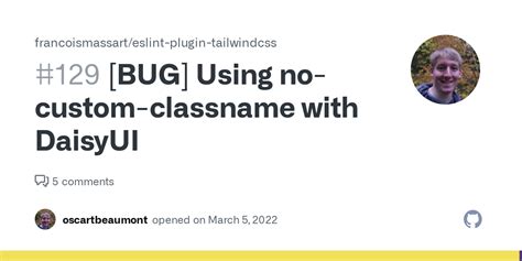 Bug Using No Custom Classname With Daisyui · Issue 129 · Francoismassarteslint Plugin