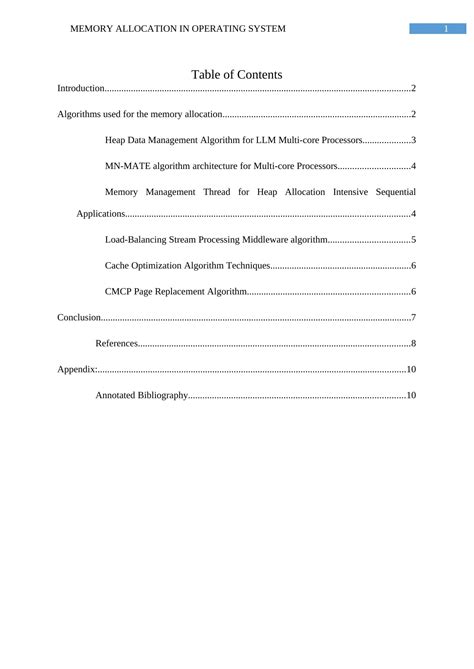 Comparative Analysis Cpu Memory Allocation Algorithms