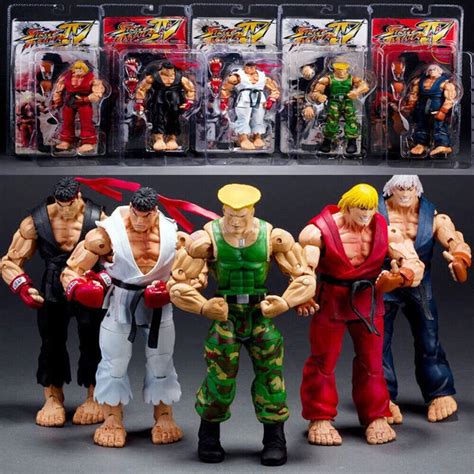 Neca Street Fighter Ken Ryu Guile Chun Li Akuma Modellino 7 Versione