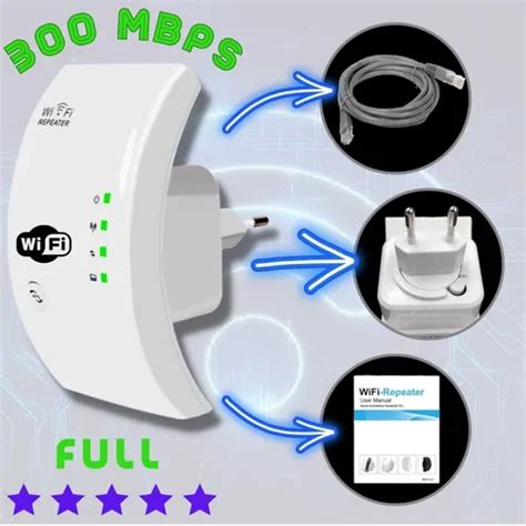 Repetidor Wifi Sinal Wireless Amplificador Extensor Potente Parcelamento Sem Juros