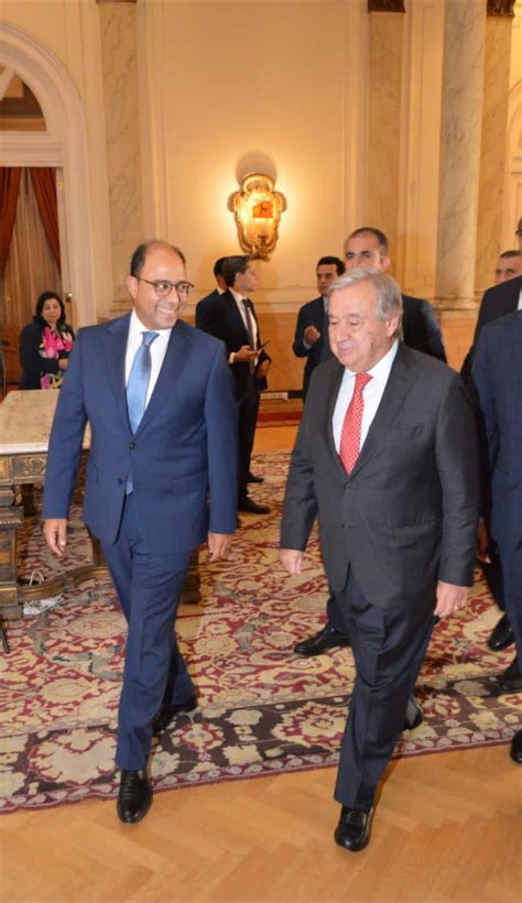 Ahmed Abu Zeid On Linkedin With Un Secretary General In Cairo Today Close Coordination
