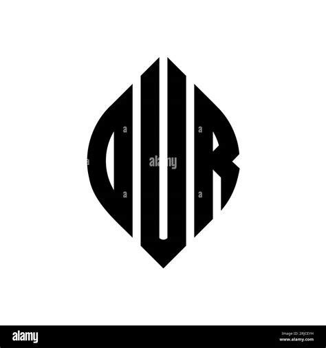 Our Circle Letter Logo Design With Circle And Ellipse Shape Our Ellipse Letters With