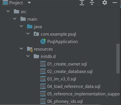 Java How To Initialize Postgresql Database On Startup From The Sql Script In The Resource For
