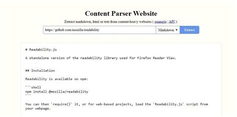 Extract Html Markdown Text From Webpages Online With This Free Tool
