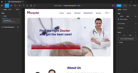 Created A Hospital Management System Using Figma Priya Prajapati