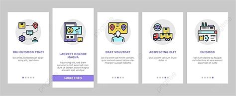 Supply Chain Management System Onboarding Mobile App Page Screen Vector Template Download On Pngtree