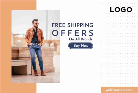 Fashion Shipping Offers Shopify Desktop Banner Design Templates