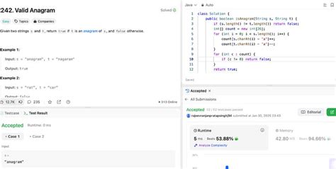 100daysofcode day97 strings anagram drgviswanathanchallenge