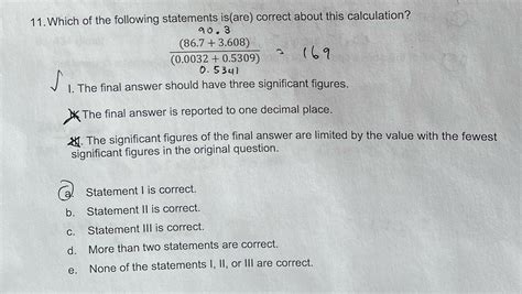 Solved Which Of The Following Statements Isare ﻿correct