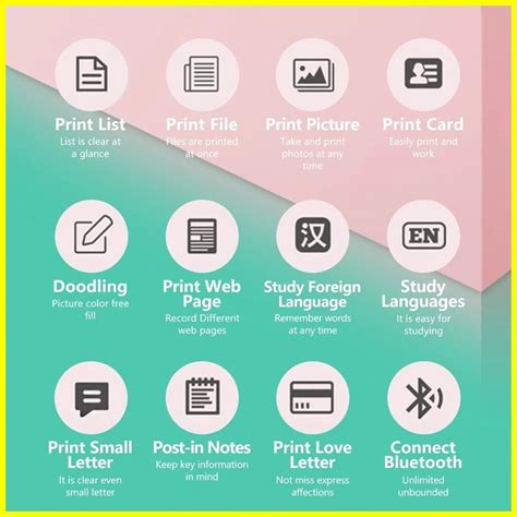 Liotog X5 Bluetooth Thermal Printer Mini Printer Sticker Paper Portable