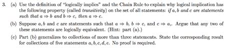 solved use the definition of logically implies and the