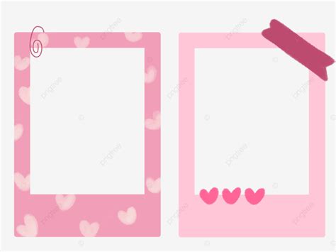 발렌타인 데이에 사랑 테마 리본 장식이 있는 폴라로이드 프레임 발렌타인 데이 2023 폴라로이드 프레임 사랑 Png 일러스트 및 Psd 이미지 무료 다운로드 Pngtree