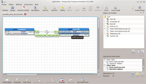 pgmodeler un outil de modélisation de base de données postgresql portailsig