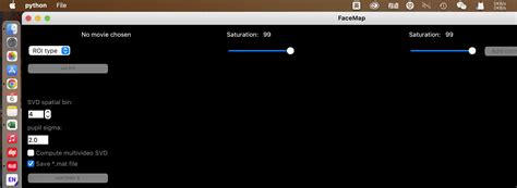 Menu Bar With Only A File Button Issue 89 MouseLand Facemap GitHub