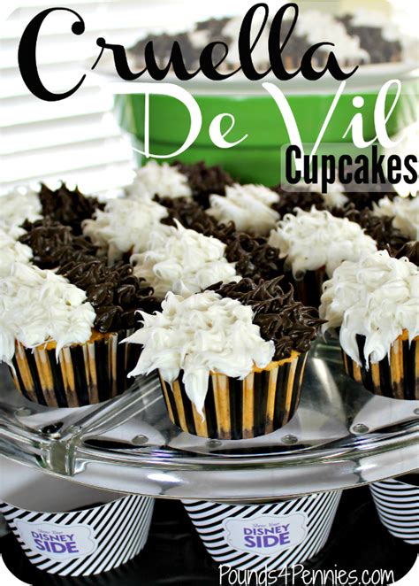 How To Make Cruella De Vil Cupcakes