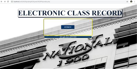 Electronic Class Record Using Phpmysqli