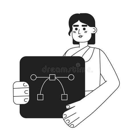 Web Designer Job Black And White Concept Vector Spot Illustration Stock Vector Illustration Of