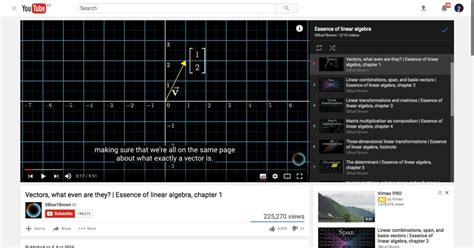 Vectors What Even Are They Essence Of Linear Algebra Chapter YouTube Awwwards