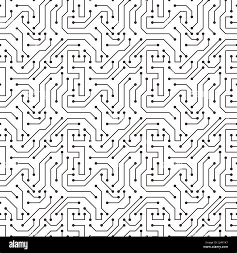 Circuit Board Texture Background Seamless Pattern Stock Vector Image And Art Alamy