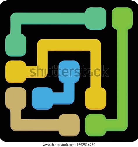 Piping Loops Design Art Vector Black Stock Vector Royalty Free 1992516284 Shutterstock