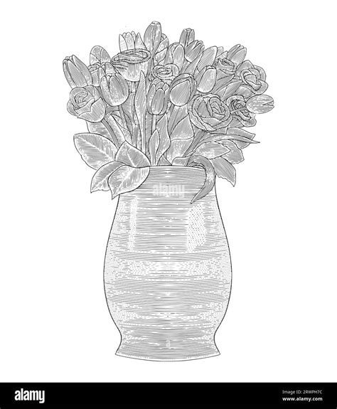 Flower Vase Pictures To Draw