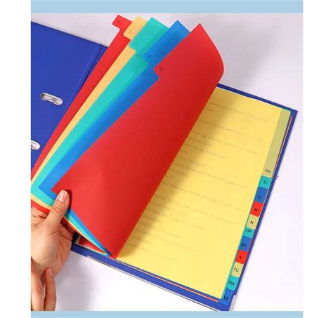 A4 Assorted Colors Pp Index Divider Buy Index Divider Pp Index Divider A4 Index Divider