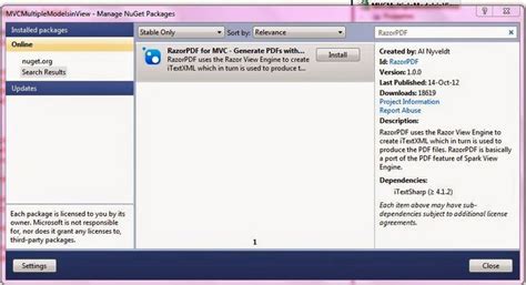 Create Pdf With Image Using Razorpdf In Aspnet Mvc