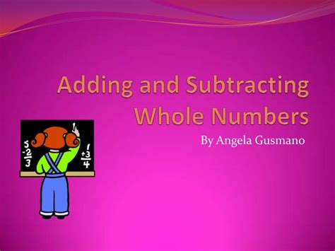 1 Subtracting Numbers Without Regrouping Pptx