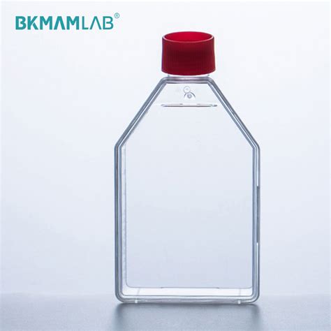 Laboratory Use Plastic Bottle Flask Sterile Screw Lid Flask Storage Bottle Cell Culture Flask