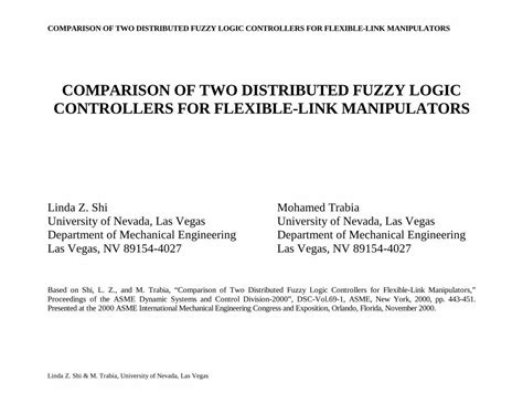 Pdf Comparison Of Two Distributed Fuzzy Logic Controllers Mbtfuzzy