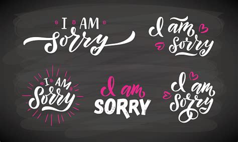 손 스케치 나는 미안 문자 템플릿입니다 필기 영감 따옴표 나는 미안해요 손으로 그린 동기 부여 따옴표 행운을 빌어 요 문자 기호 손으로 그린 동기 부여 텍스트 행운의 로고