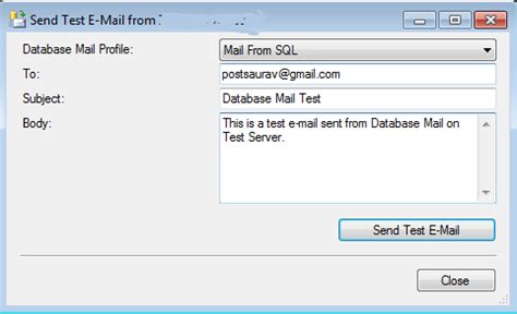 How To Configure Database Mail In Sql Server
