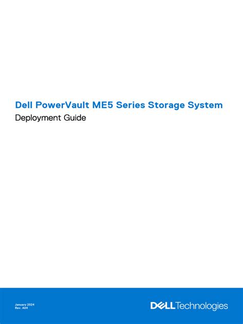 Dell Powervault Me5 Series Storage System Deployment Guide Pdf Proxy Server Transport
