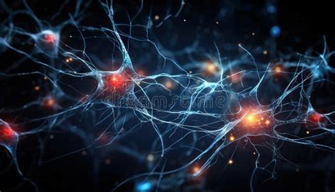 Neurons Neural Networks And Synapses As Brain Structures Stock